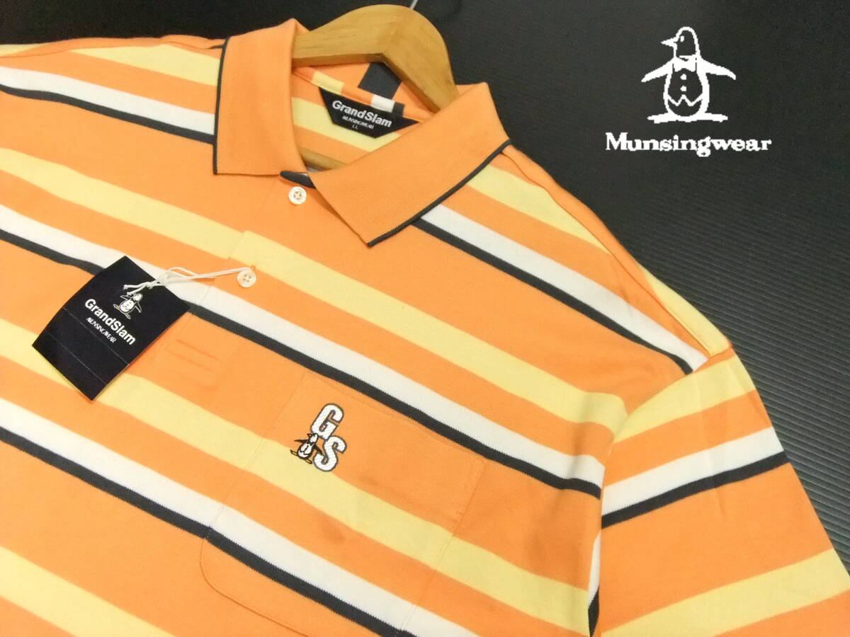 Yahoo!オークション - Munsingwear 新品 半袖ポロシャツ オレンジ マ...