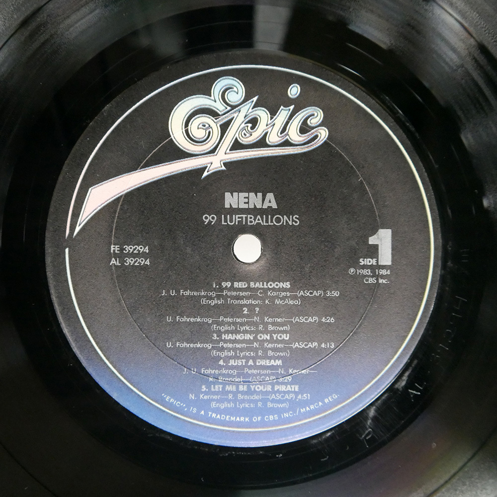 Yahoo!オークション - US盤 NENA/99 LUFTBALLONS/EPIC FE39294 LP