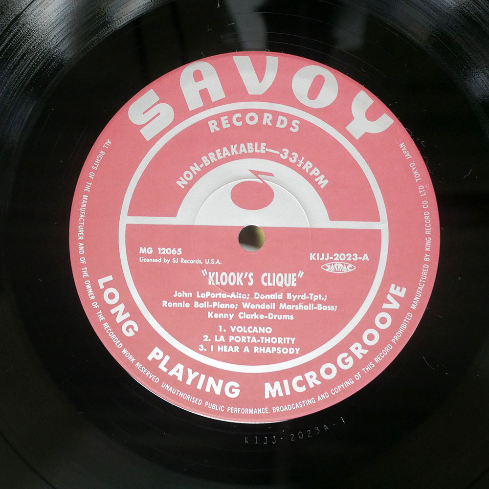 Yahoo!オークション - US盤 KENNY CLARKE/KLOOK’S CLIQUE/SAVOY MG120...
