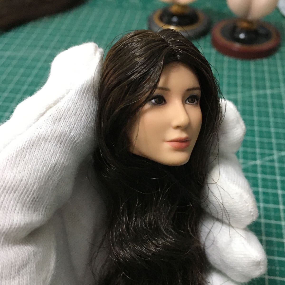 Yahoo!オークション - B178 1/6 フィギュア ヘッド 女性ヘッド 植毛タ...