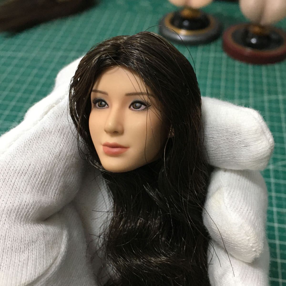 Yahoo!オークション - B178 1/6 フィギュア ヘッド 女性ヘッド 植毛タ...