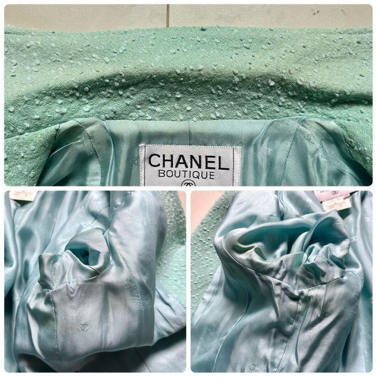 美品 97s シャネル CHANEL レディース ココマーク テーラード 美品 97s シャネル CHANEL レディース ココマーク テーラード