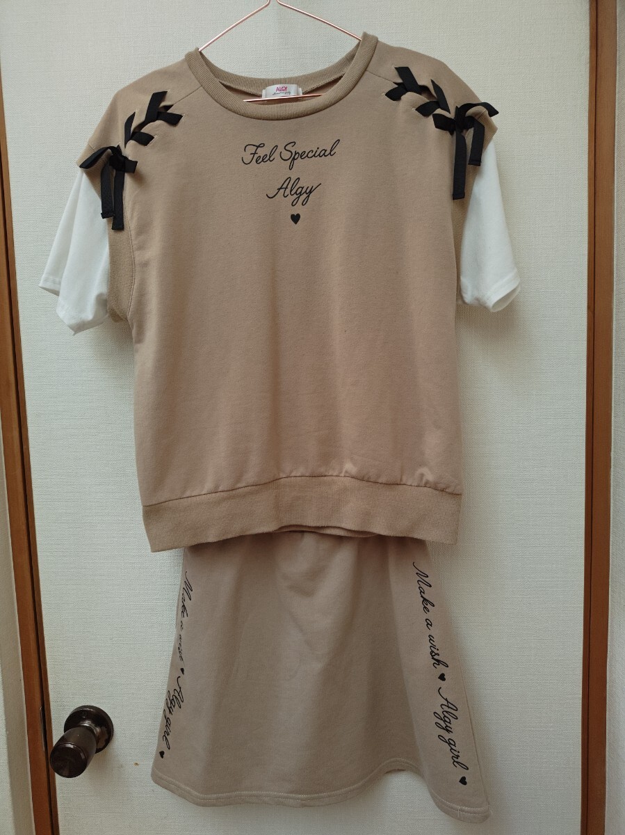 Yahoo!オークション - ALGY Tシャツスカート（スカッツ）セット150c...