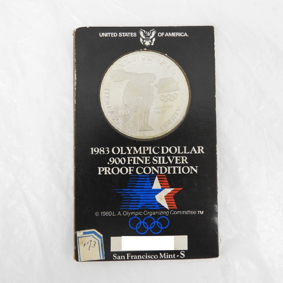 Yahoo!オークション - 【保管品】1983年 SV900 1ドルプルーフコイン ロ...