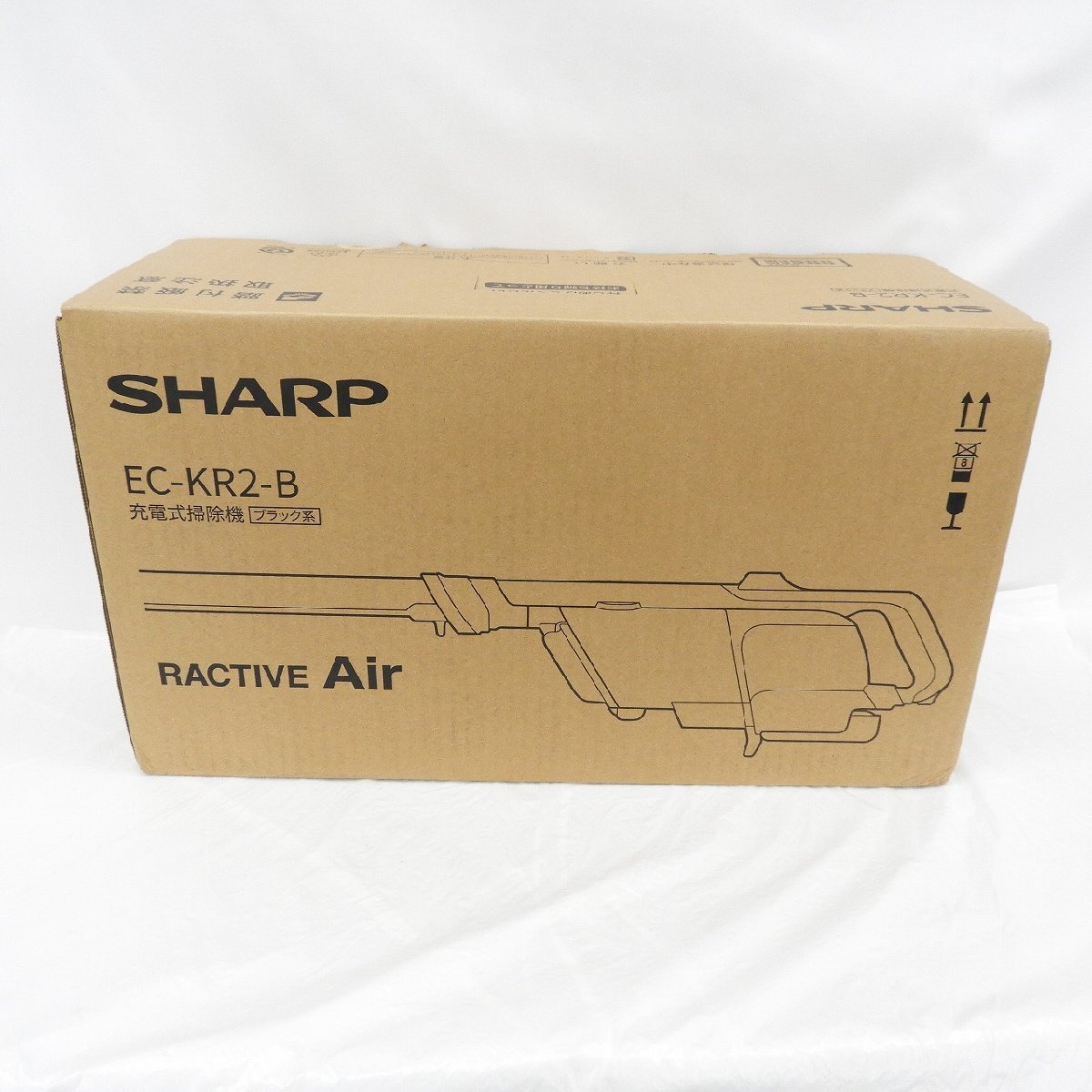 未使用品 SHARP シャープ コードレススティック掃除機 RACTIVE Airブラック系 EC-KR2-B 箱ダメージ有 11830274 0423(新品)のオークション落札情報