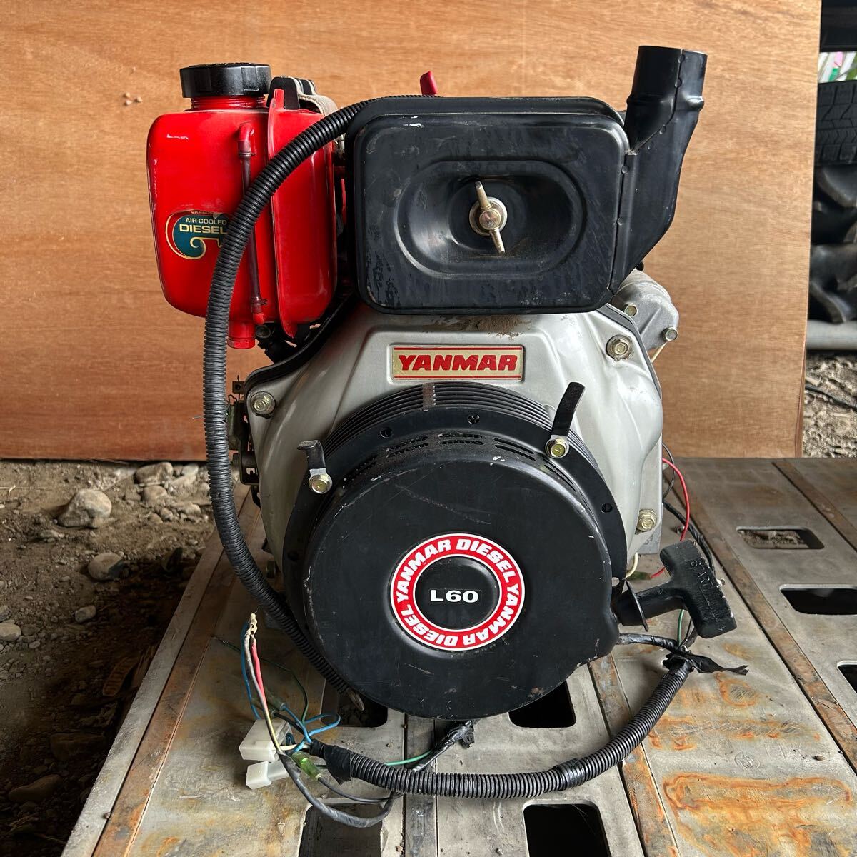 Yahoo!オークション - 実動 L60 ヤンマー No.11735 空冷ディーゼルエン...
