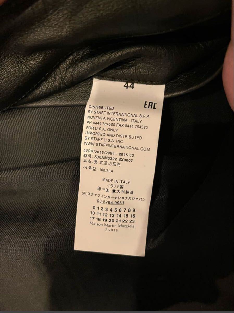 Martin Margiela ライダース レザージャケット ブラック 5ZIP 八 Martin Margiela ライダース レザージャケット ブラック 5ZIP 八