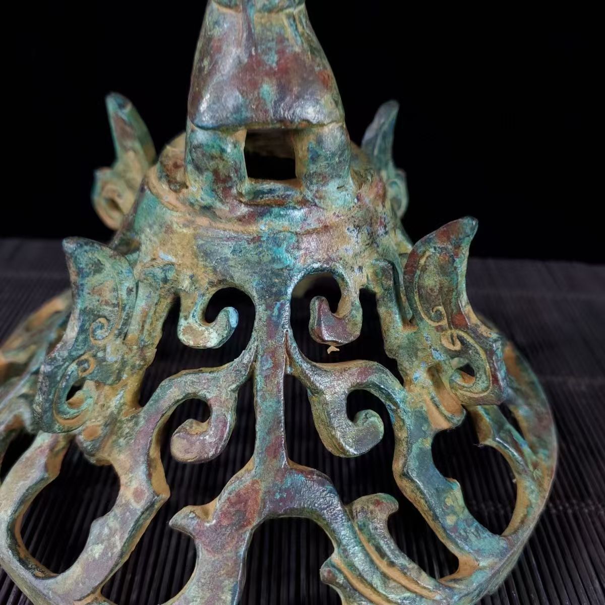 Yahoo!オークション - H95旧家収蔵 三星堆文化人託灯 置物