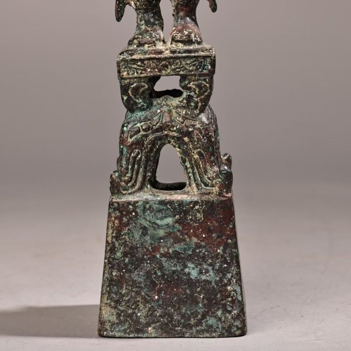 Yahoo!オークション - J46旧家収蔵 青銅器三星堆巫師大立 置物