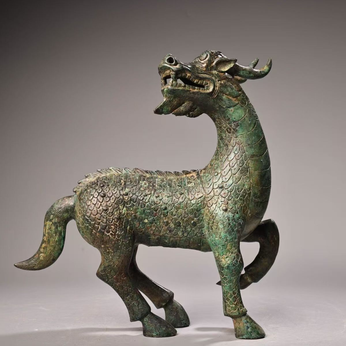 Yahoo!オークション - O42旧家収蔵 青銅器 置物 高さ29センチ幅26セン...