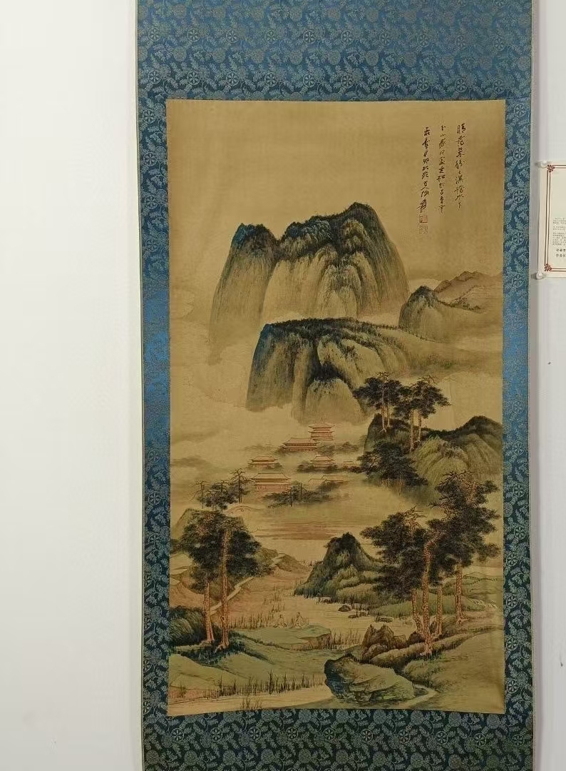 Yahoo!オークション - L95旧家収蔵 張大千山水画 置物