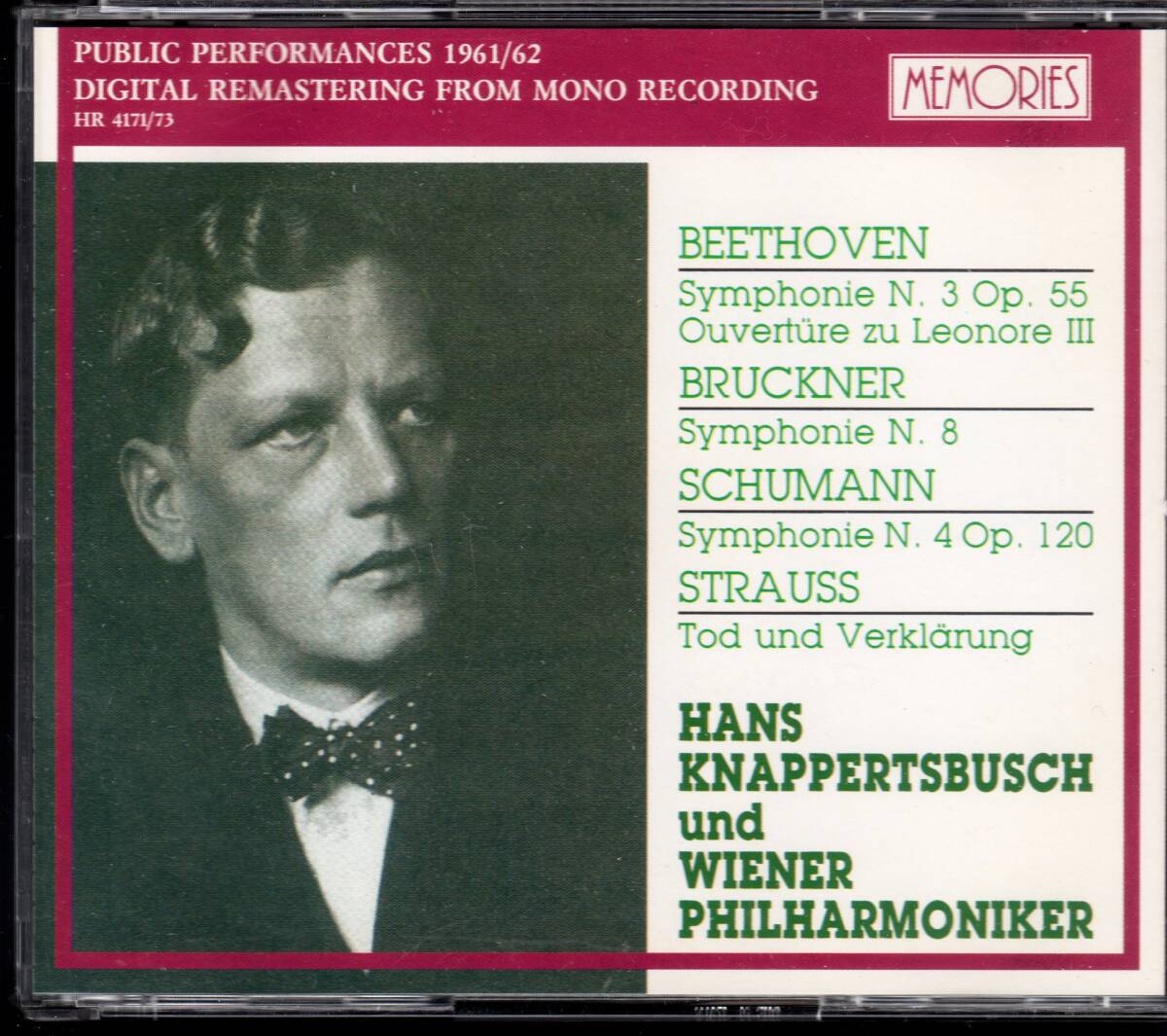 Yahoo!オークション - クナッパーツブッシュ / VPO 1961/1962年の演奏...