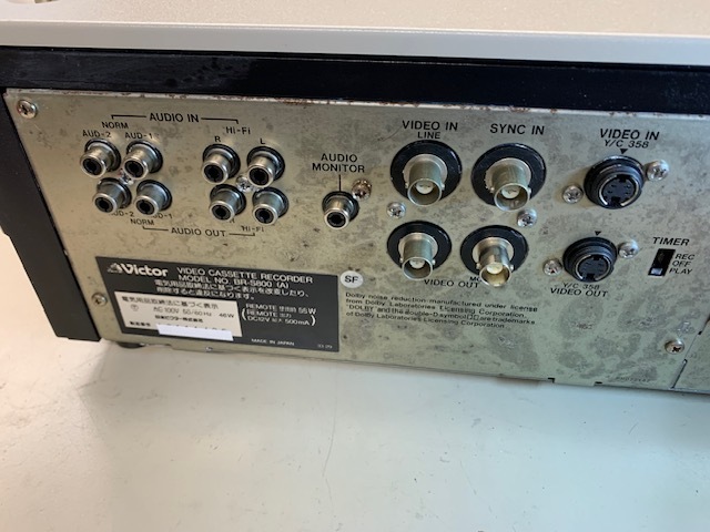 Yahoo!オークション - ビクター Victor BR-S800 S-VHSビデオカセットレ...