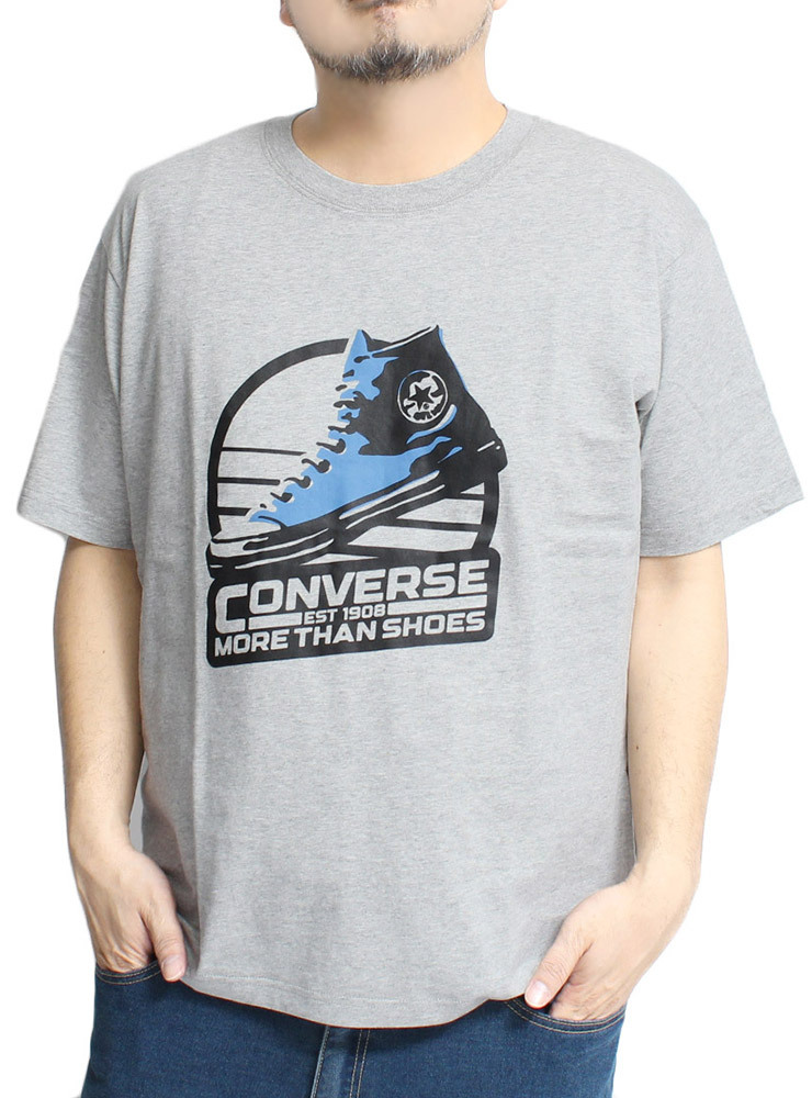 Yahoo!オークション - 【新品】 5L 杢グレー コンバース CONVERSE 半袖...