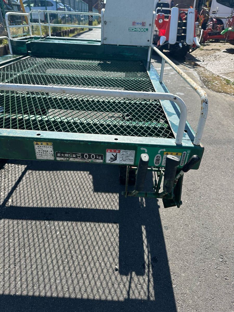 Yahoo!オークション - アテックス XGH500 楽畝 高床作業車 運搬車 クロ...