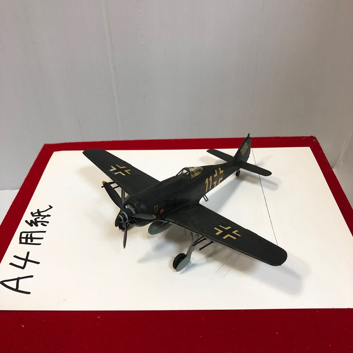 Yahoo!オークション - ジャンク品 自作プラモデル ドイツ空軍 フォッケ...