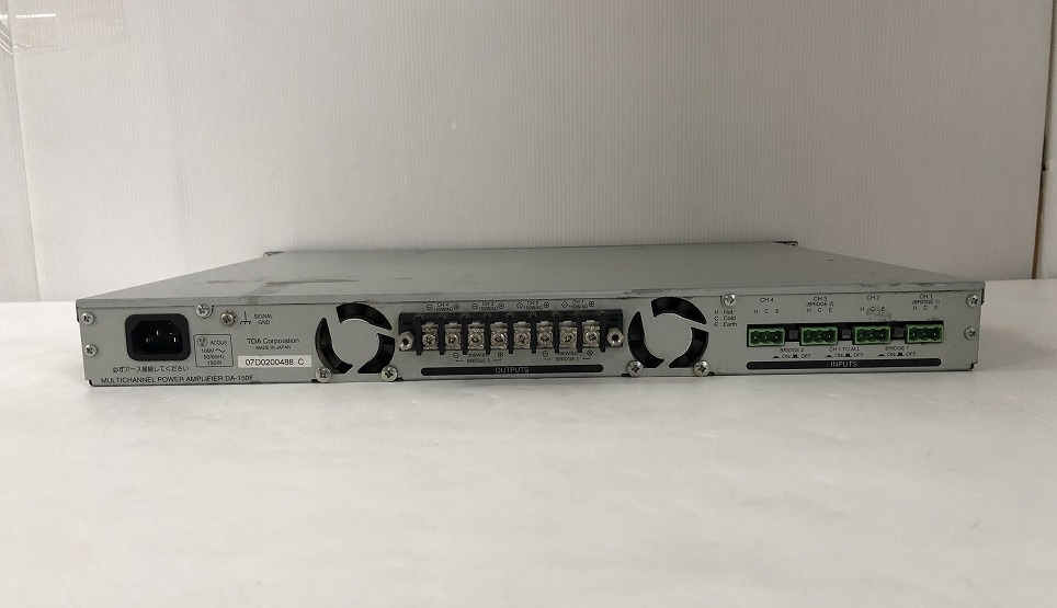 Yahoo!オークション - TOA デジタルパワーアンプ DA-150F 150W×4ch 現...