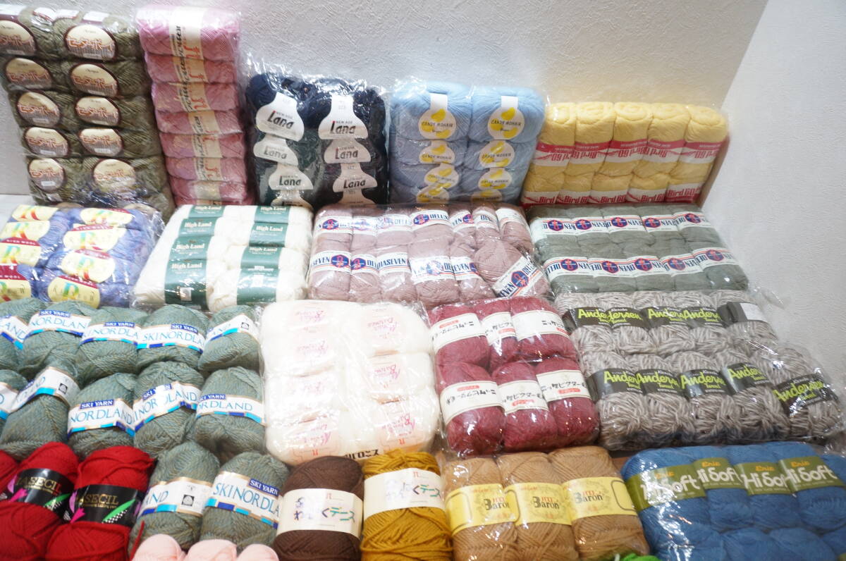 Yahoo!オークション - 【Z325-1.O】超大量 毛糸 まとめ売り 約8.9㎏ 太...