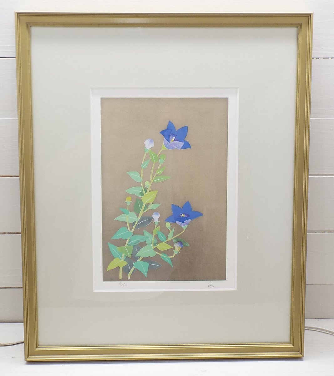 Yahoo!オークション - R452 堀文子「桔梗」リトグラフ 版画 絵画 限定1...
