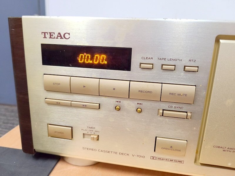 Yahoo!オークション - 【動作未確認】TEAC V-7010 カセットデッキ ティ...