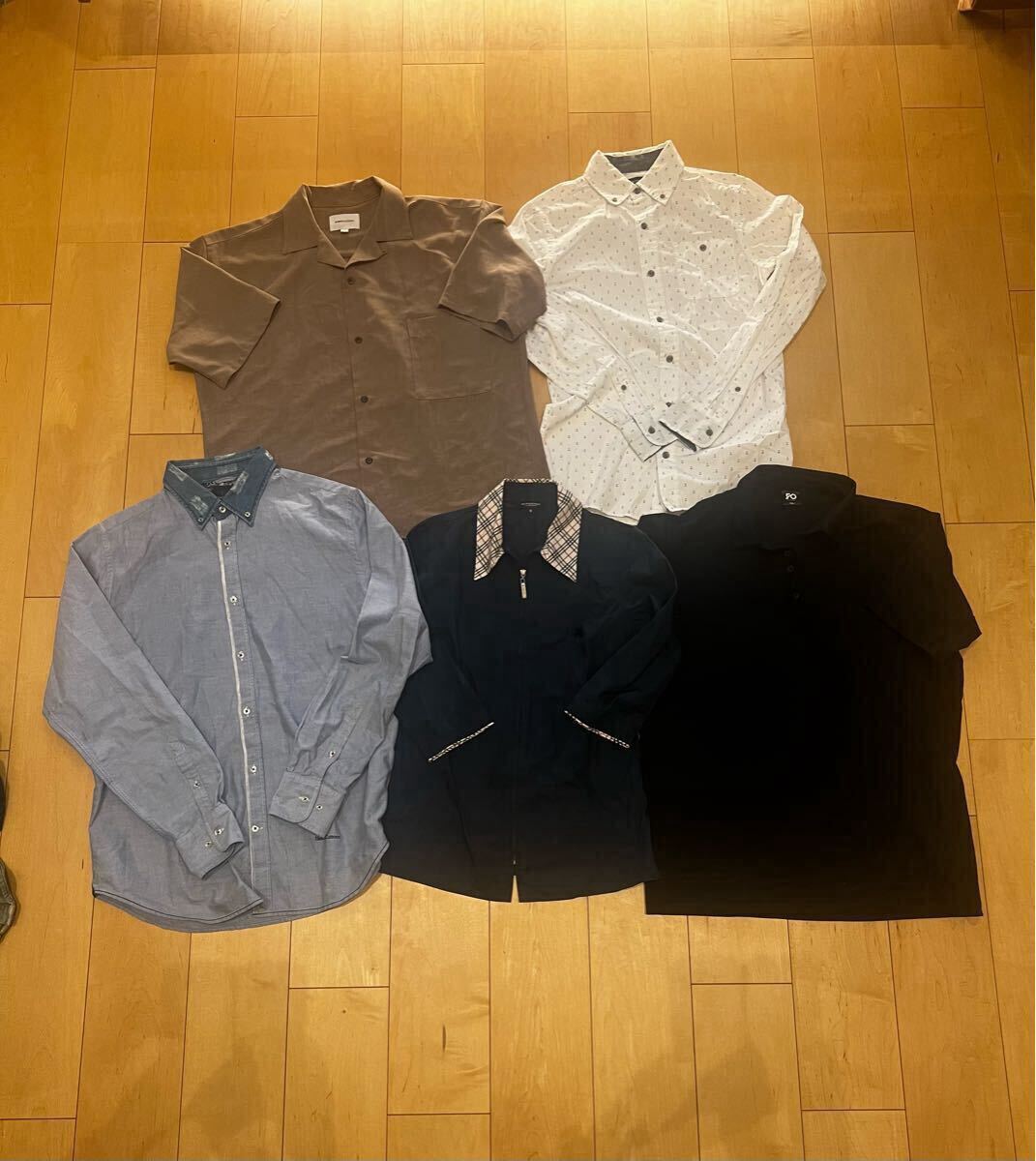 Yahoo!オークション - メンズ ライトアウター シャツ ポロシャツ まと...