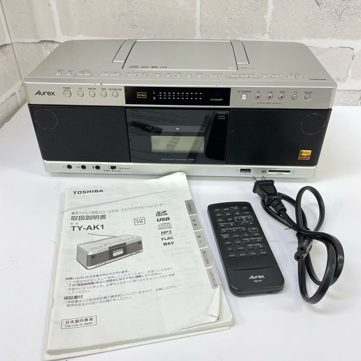 Yahoo!オークション - ジャンク TOSHIBA Aurex CDラジカセ TY-AK1 CDラ...