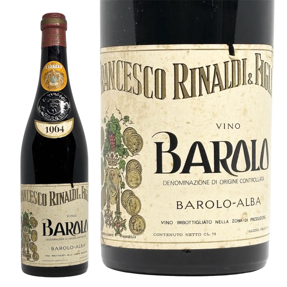 Yahoo!オークション - 古酒バローロ 1964年 フランチェスコリナルディ