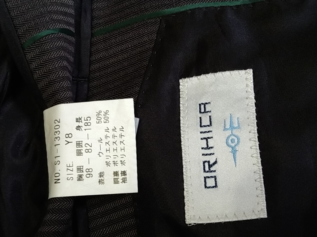Yahoo!オークション - 美品 XLスーツ グレーストライプ ORIHICA