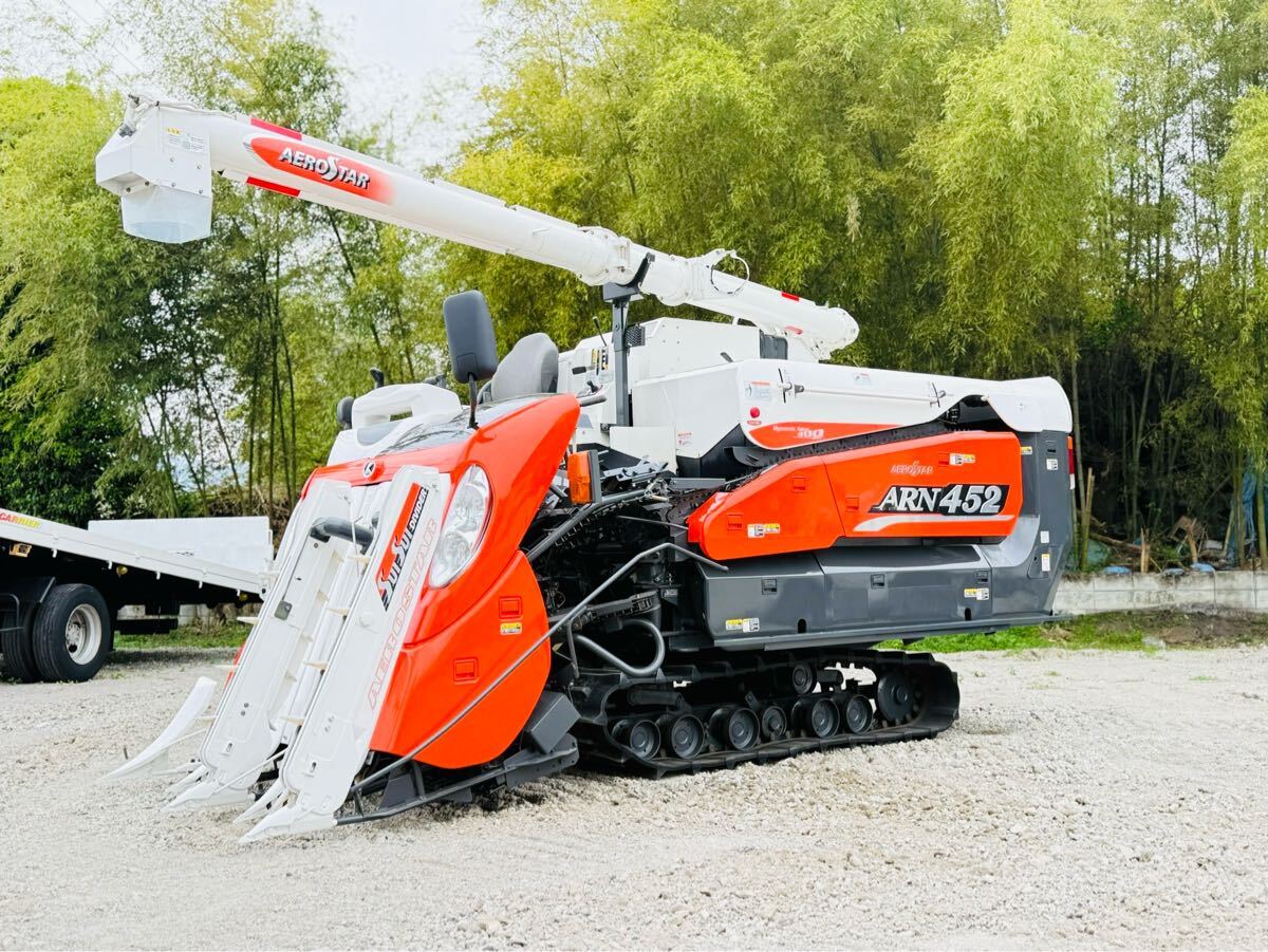 Yahoo!オークション - クボタコンバインARN 452 使用時間342 4条刈 52...