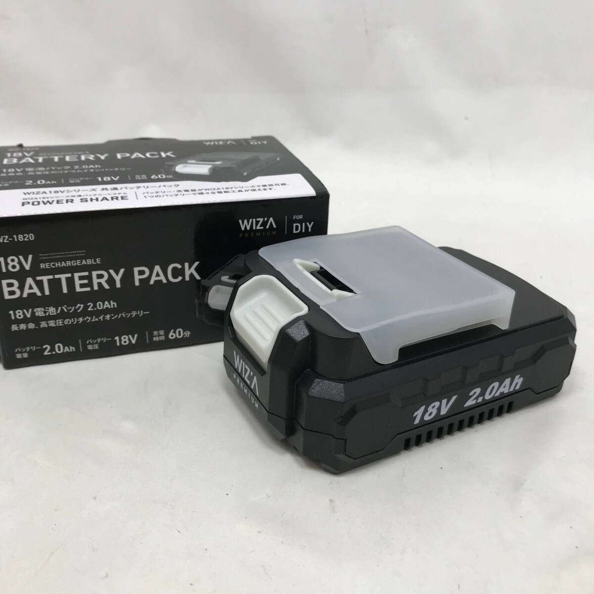 Yahoo!オークション - ‡ 0876 WIZA ウイザ 18V バッテリーパック 2.0A...