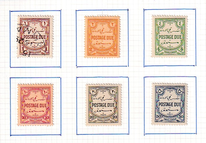 Yahoo!オークション - 86 ヨルダン【未済混合】＜「1929 SC#J30-J35 不...