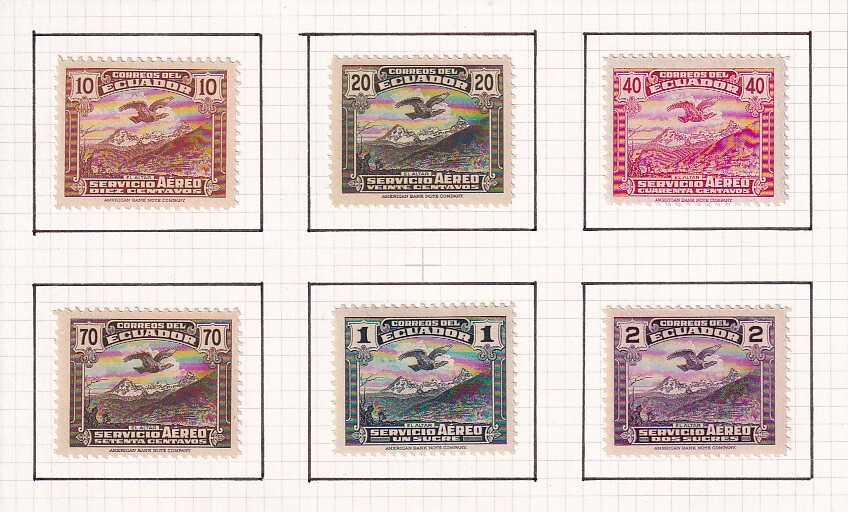14 エクアドル ＜ 1937-46 SC#C51-C56 エルアルタル上空のアンデスコンドル 6種完 / リーフ切取り ＞(南アメリカ)｜売買されたオークション情報、yahooの商品情報を ...