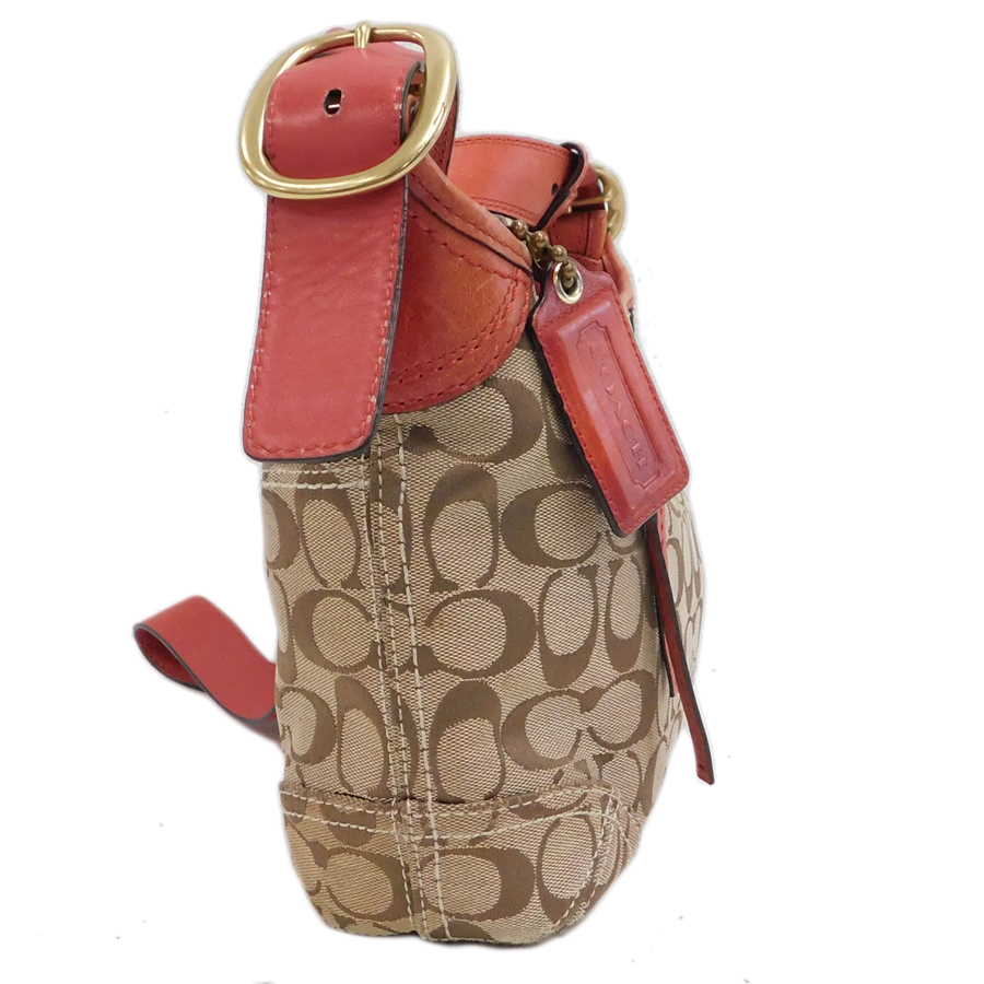 Yahoo!オークション - 1円 美品 コーチ ショルダーバッグ 12594 ベージ...