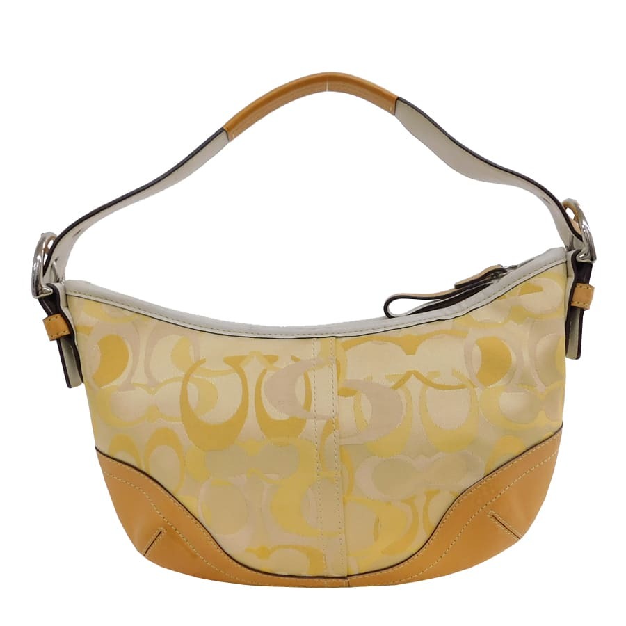 1円 コーチ ワンショルダーバッグ キャンバス×レザー 1850 イエロー系 シグネチャー COACH E.Bme.zE-03(その他)｜売買されたオークション情報、yahooの商品情報を ...