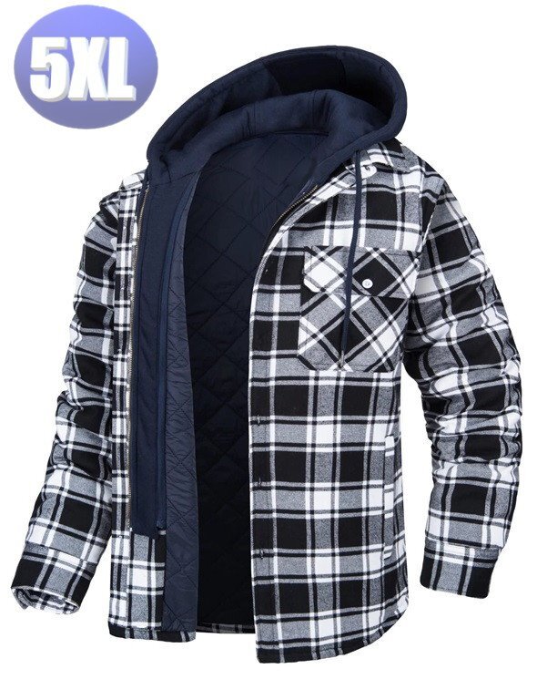 Yahoo!オークション - チェックパーカー カラーF サイズ5XL アウター ...