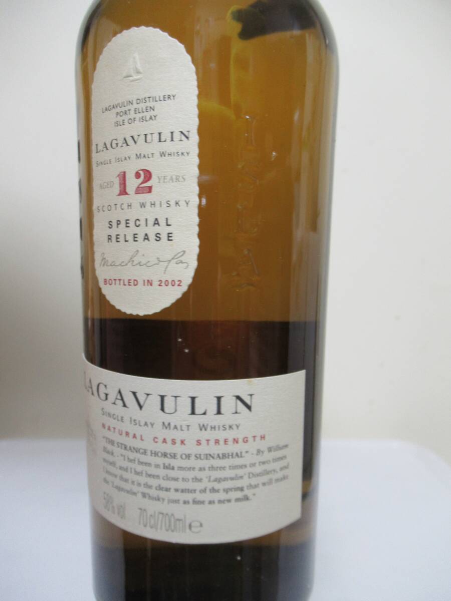 Yahoo!オークション - c039 ラガヴーリン12年 58% 2002ボトリング 超稀...