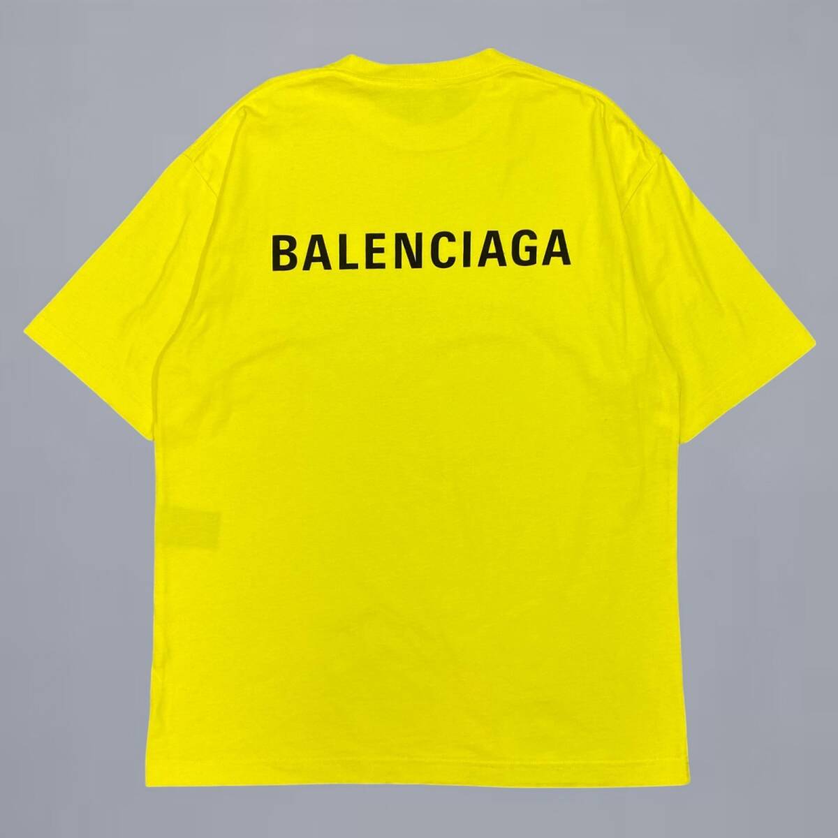 1円】バレンシアガ BARENCIAGA LOGO Tシャツ XS イエロー ロゴ 1円】バレンシアガ BARENCIAGA LOGO Tシャツ XS イエロー ロゴ