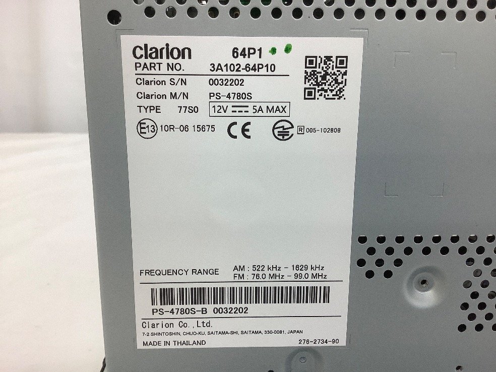 Yahoo!オークション - スズキ 純正/ディスプレイオーディオ/Clarion 3A...