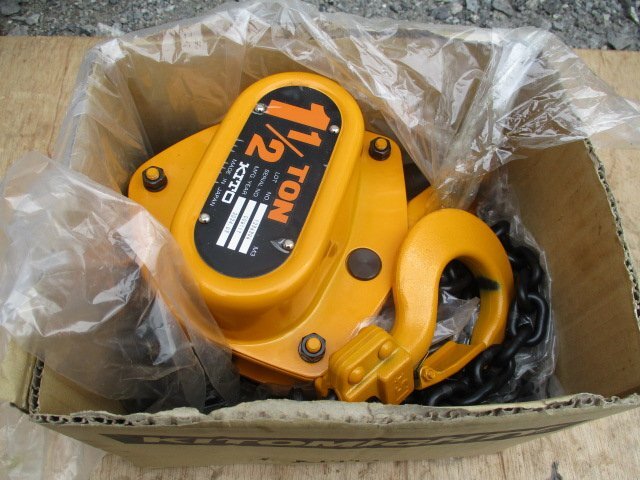 Yahoo!オークション - 未使用品 KITO チェーンブロック CB015 M3形 1.5...