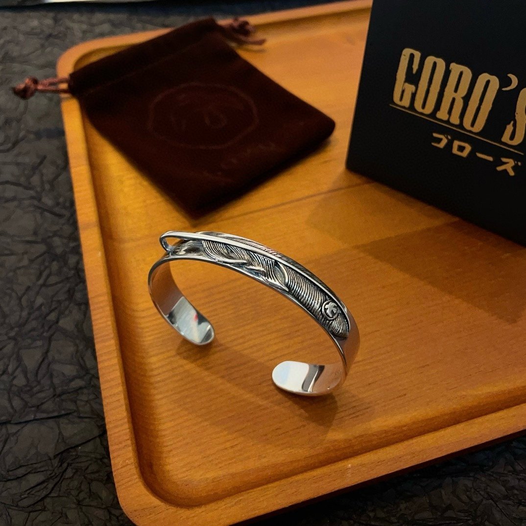 Yahoo!オークション - 美品 goro's ゴローズ 平打ちブレス ヴィンテー...