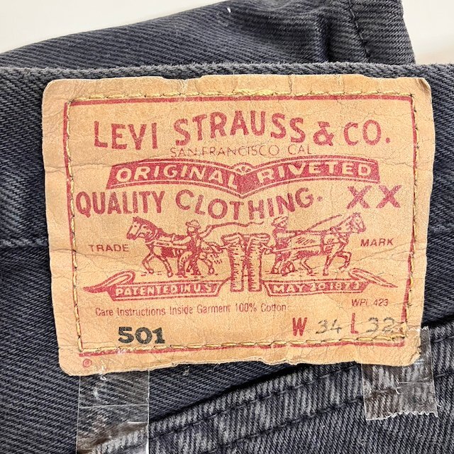 Yahoo!オークション - N138 Levis 501 w34 アメリカ古着 90s コットン ...