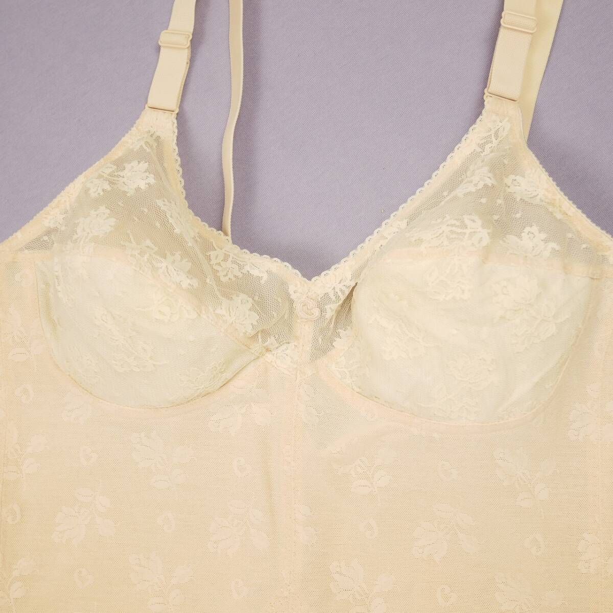 Yahoo!オークション - 4282 シャルレ 花柄プリントデザインメッシュタ...