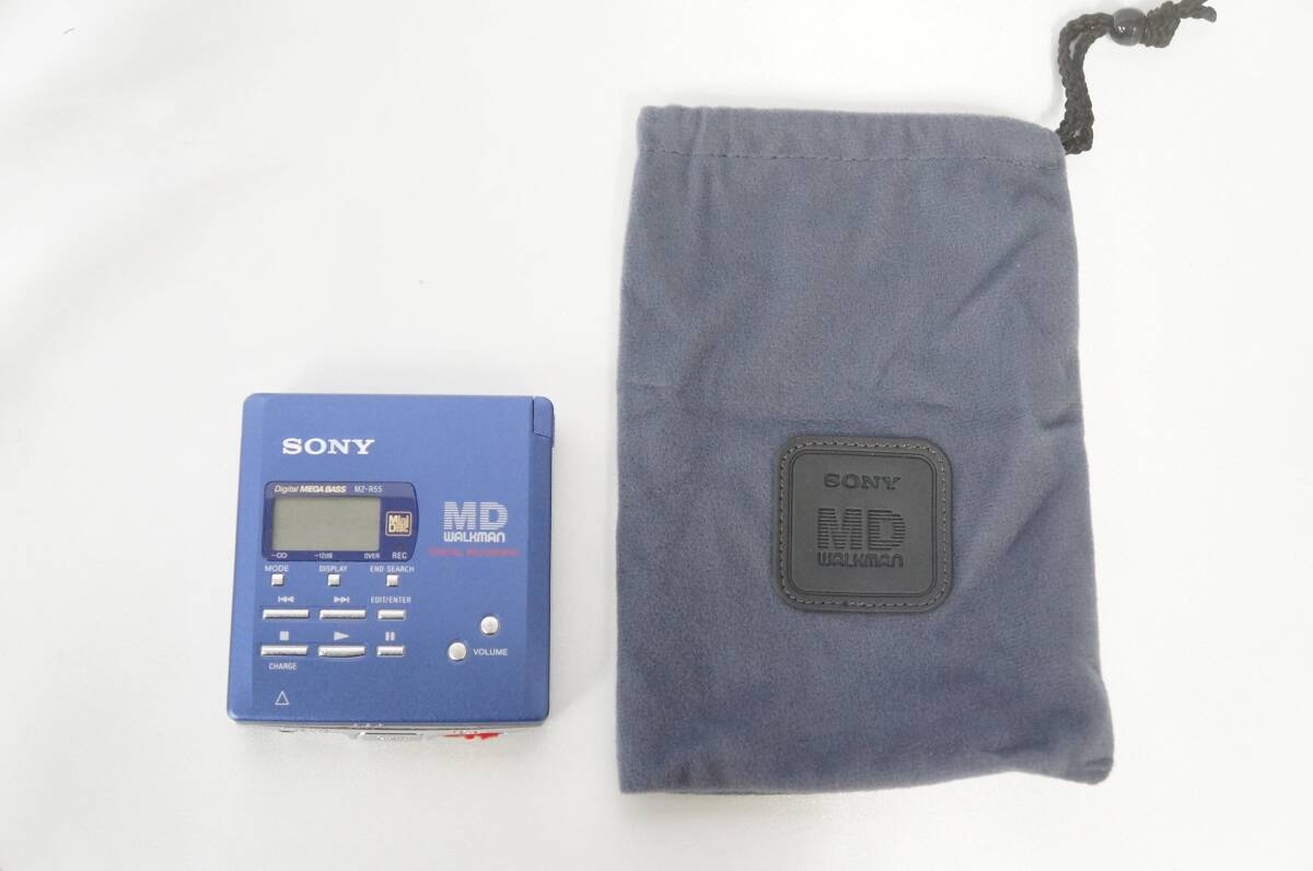 SONY ソニー MZ-R55 ブルー MD WALKMAN MDウォークマン SONY ソニー MZ-R55 ブルー MD WALKMAN MDウォークマン