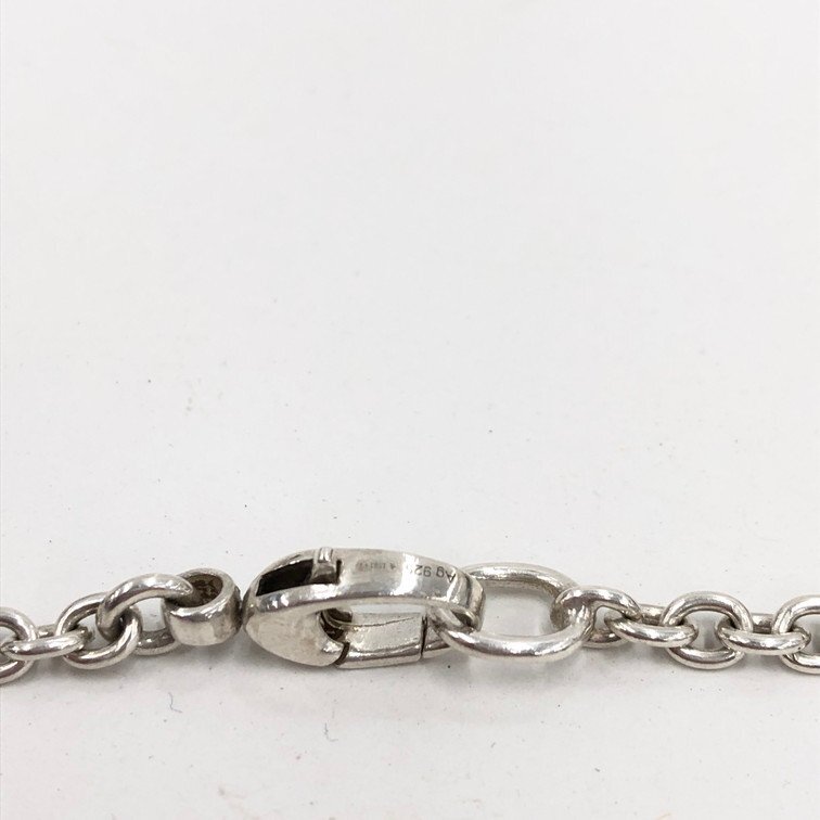 GUCCI グッチ インターロッキングGネックレス Ag925刻印あり 総 GUCCI グッチ インターロッキングGネックレス Ag925刻印あり 総