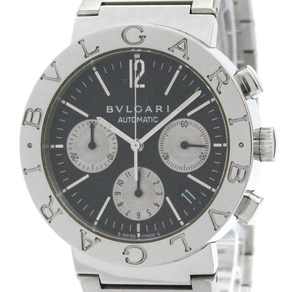 Yahoo!オークション - ブルガリ ブルガリブルガリ クロノグラフ ステン...
