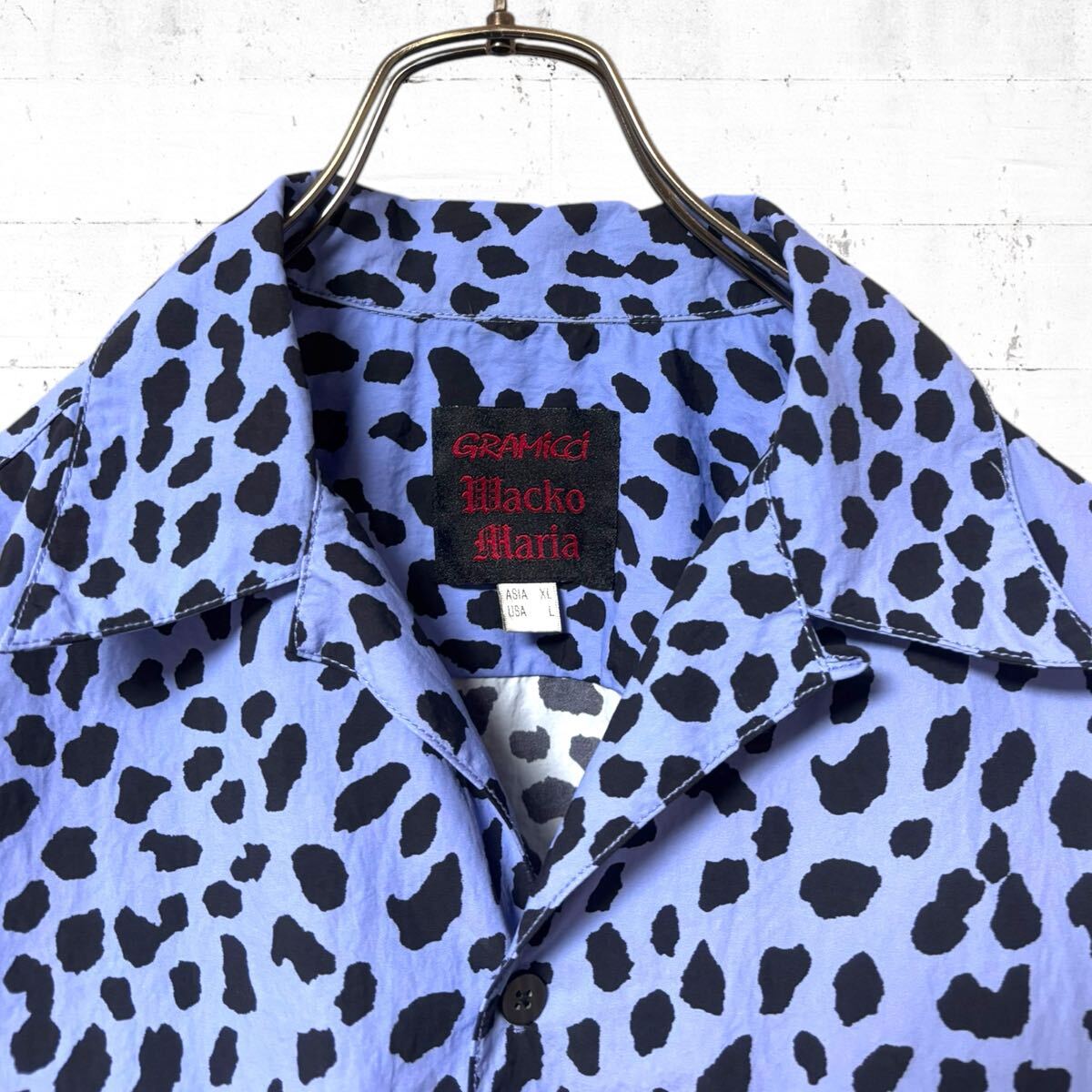 希少 WACKO MARIA GRAMICCI レオパード オープンカラー シャツ 希少 WACKO MARIA GRAMICCI レオパード オープンカラー シャツ