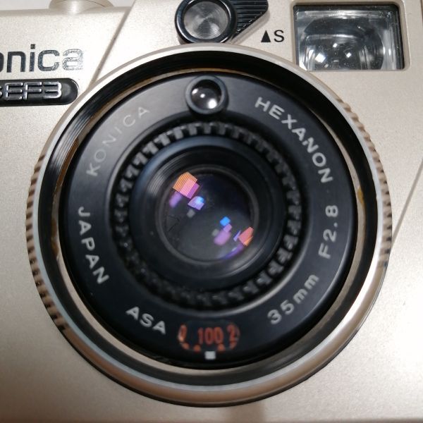 Yahoo!オークション - コニカ Konica C35 EF3 Hexanon 35mm F2.8 コン...