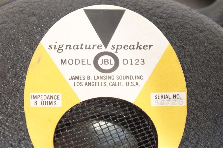Yahoo!オークション - JBL D123 スピーカー 音出し確認済 中古 250301...