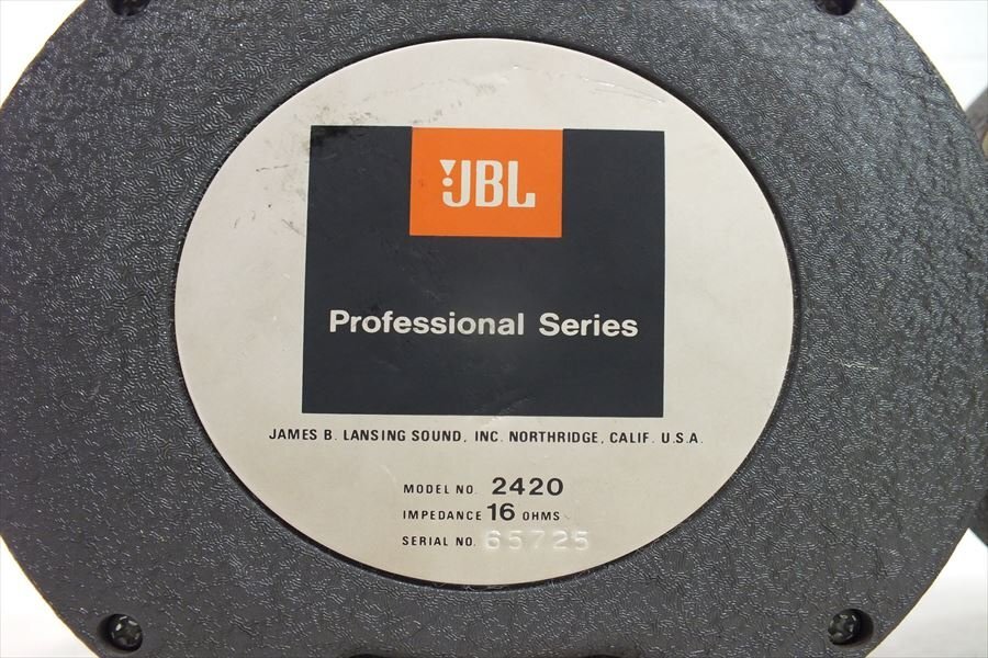 Yahoo!オークション - JBL 2420 ドライバー 音出し確認済 中古 現状品...