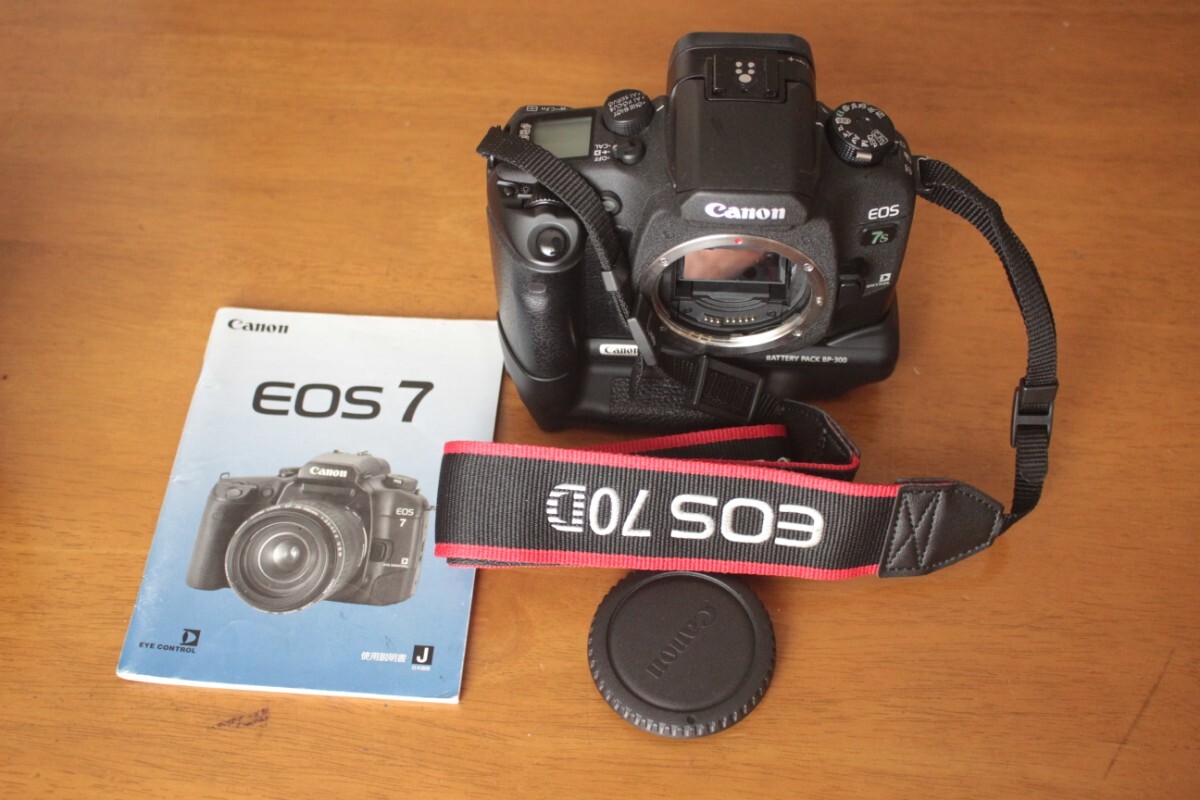Yahoo!オークション - CANON EOS 7S【極上美品】BP−300と取扱説明書が...